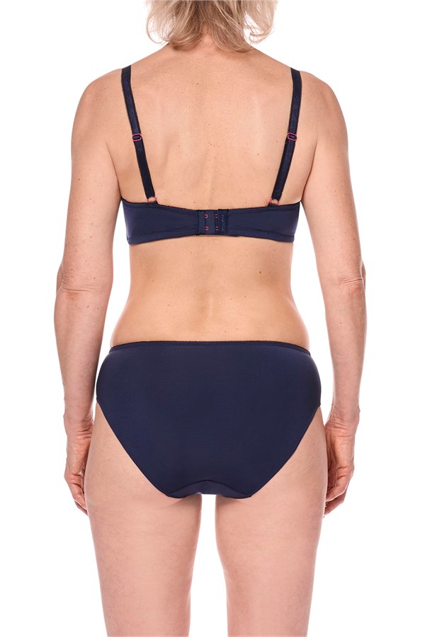 Discover Delila Wire-Free Bra - blue/magenta | Amoena Canada